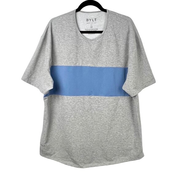 BYLT Lux | Shirts | Bylt Lux Mens Shirt Tshirt Heather Gray Blue Color ...